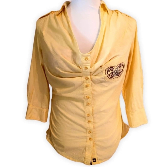 Apple Bottoms | Tops | Apple Bottoms Low V Neck Western Shirt | Poshmark